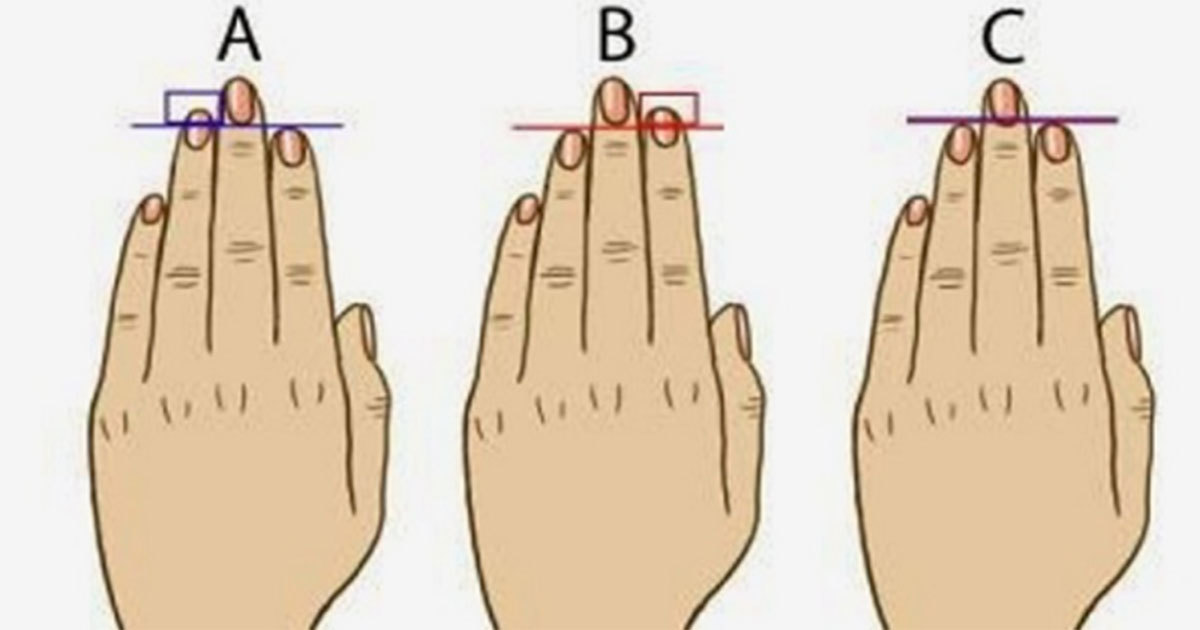 Studies: The Length Of Your Fingers Reveals Your Personality.