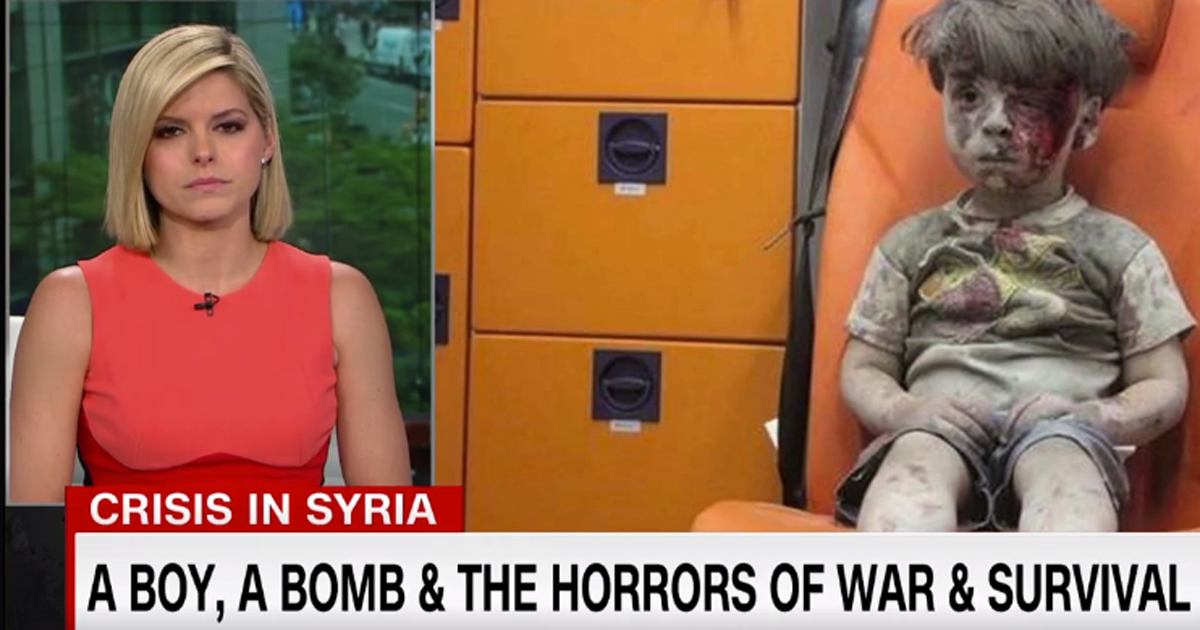 CNN Reporter can't hold her tears while reporting the horrors of war