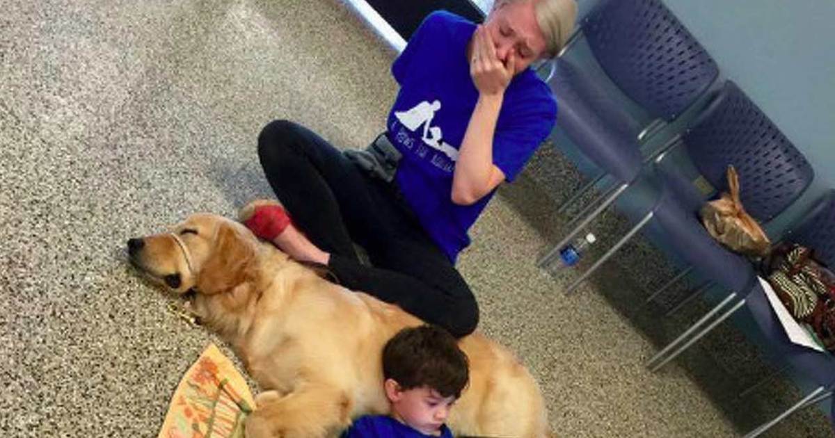 Mom looks at her son and cries - and the reason why is profoundly moving