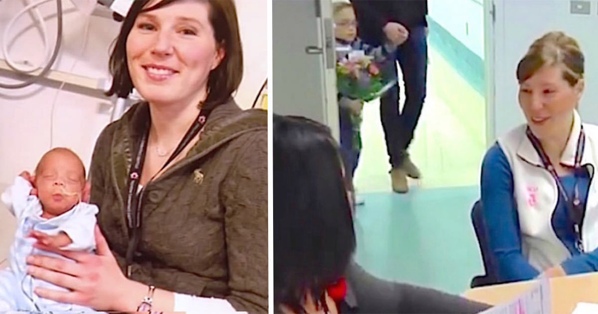 Nurse saves baby's life - 4 years later, she receives an unexpected visit