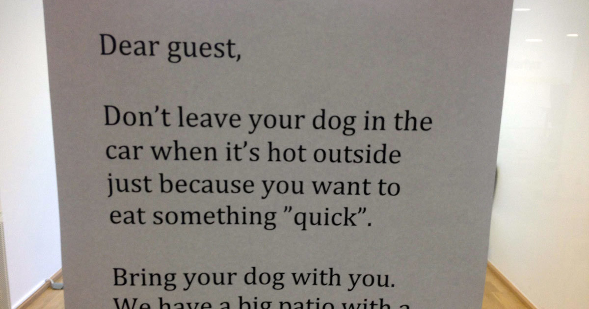 Restaurant’s Brilliant Sign Praised By Thousands Of Animal Friends All ...