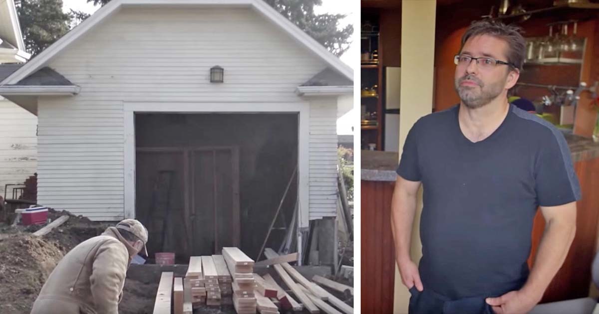Martin turns his run-down garage into a super nice tiny house for his ...