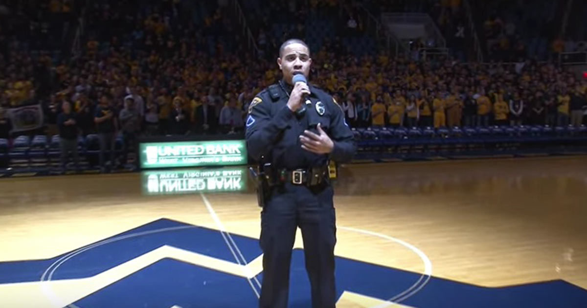 The Singer Didn’t Show Up. So THIS Officer Took The Mic And Just ...