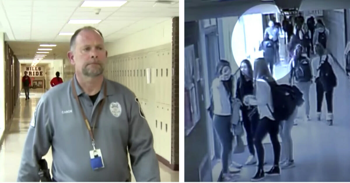 Security officer sees student acting strange – quick thinking saves the day