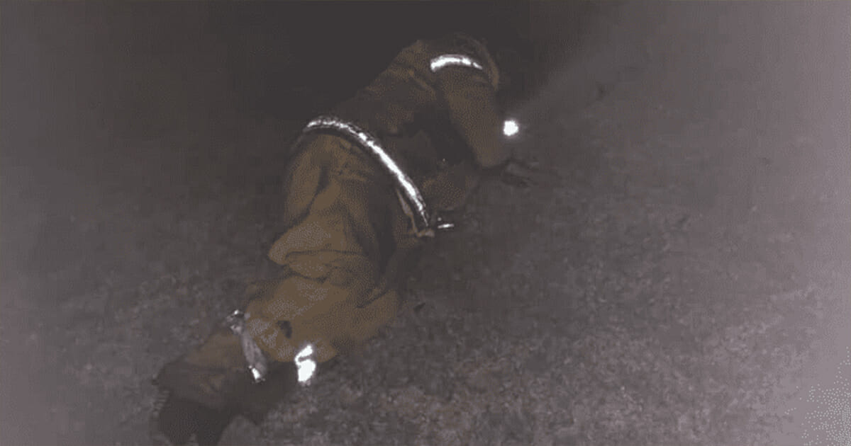 Powerful image shows firefighter sleeping on lawn after 10th 12-hour shift
