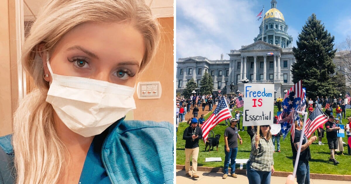 Denver nurse has important message for protestors who oppose government ...