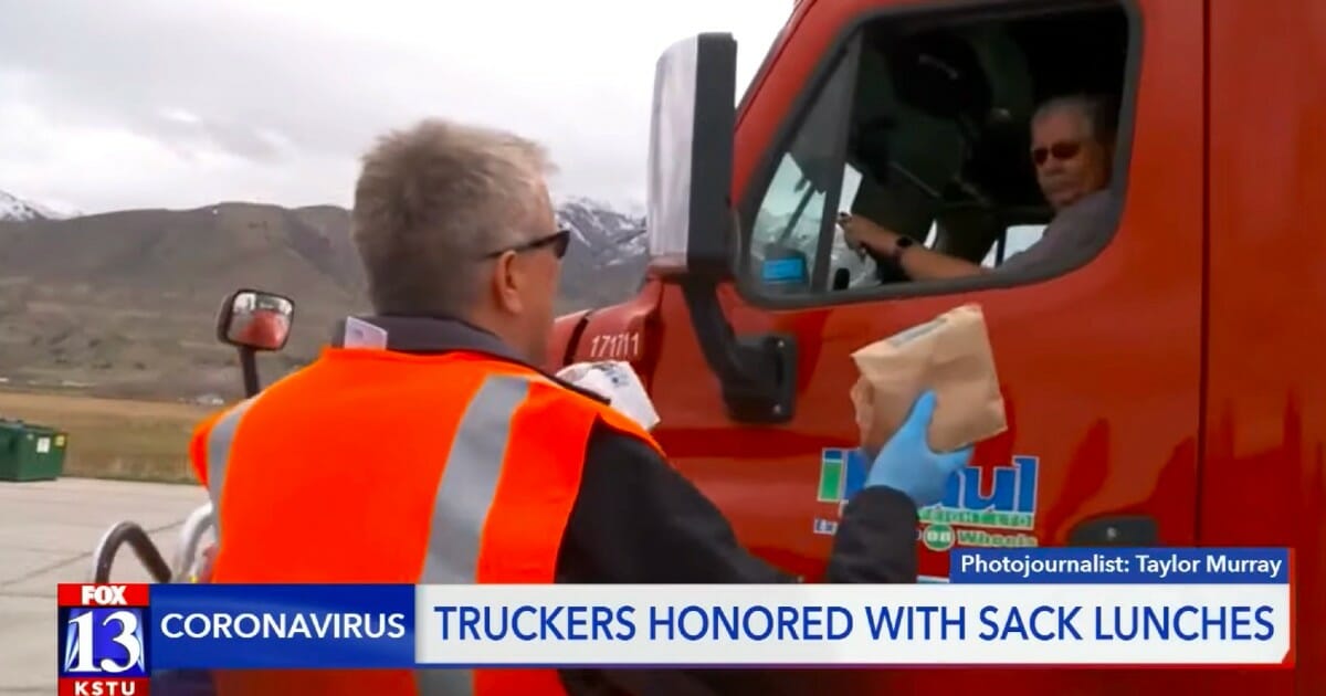 2,000 truckers treated to a free lunch as a thank you for their hard work