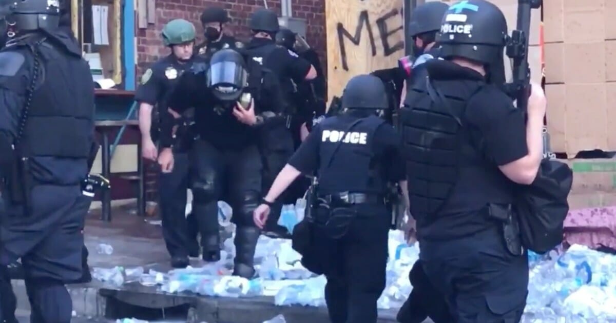 Police destroy water bottles, medical supplies at protest in North Carolina