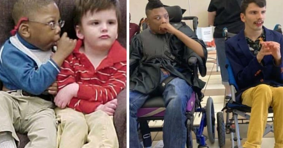 Best friends given 2% survival rate beat the odds and graduate together