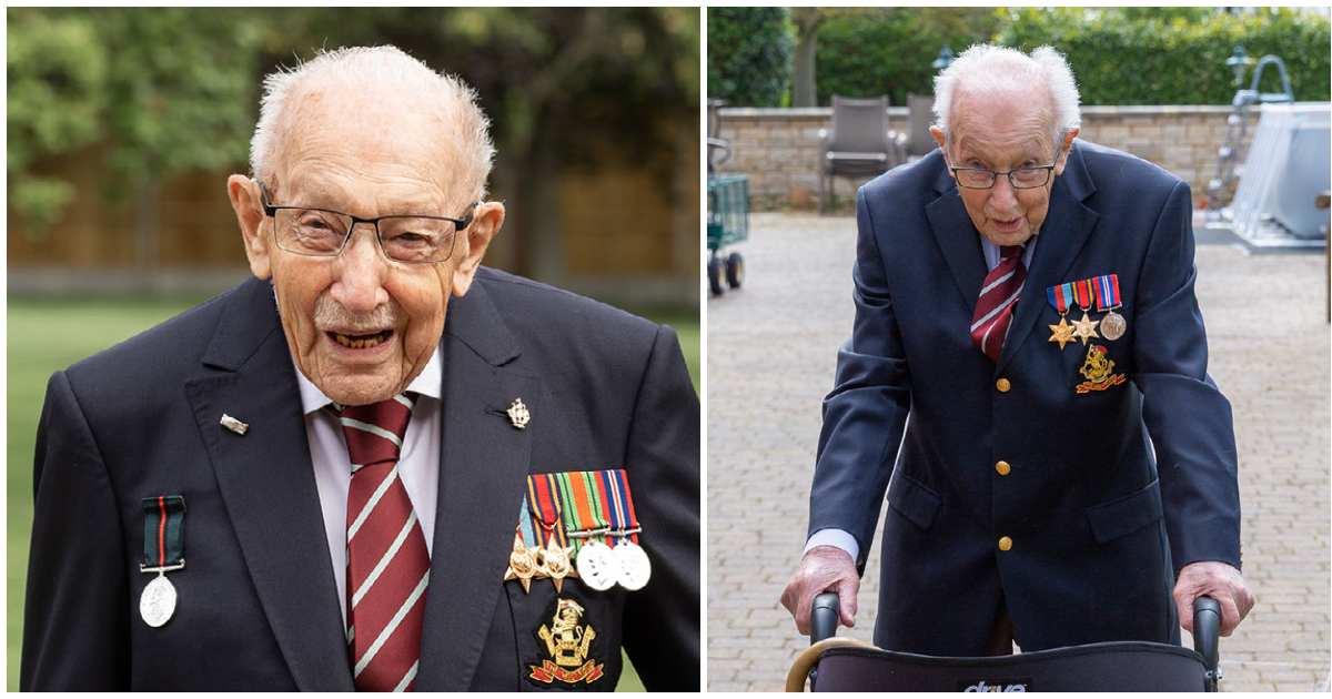 Capt. Sir Tom Moore, hero who walked to raise millions for UK hospitals ...
