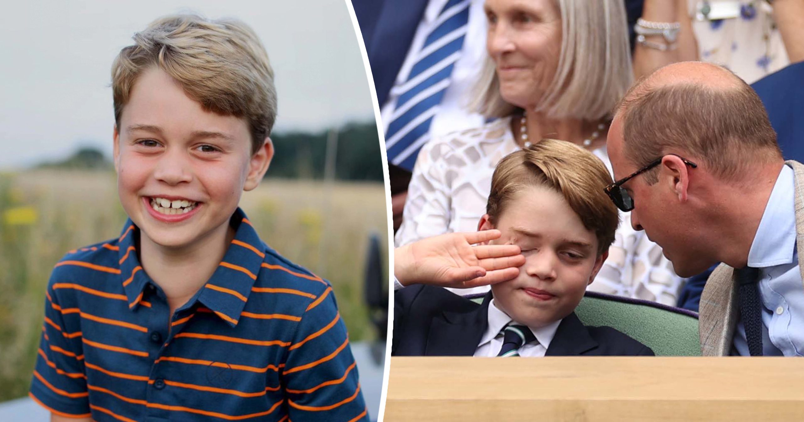 Prince George tells dad Prince William that he was "too hot" in suit at ...