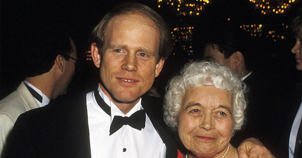 Ron Howard wept when his mother was cast in a role years after she had ...