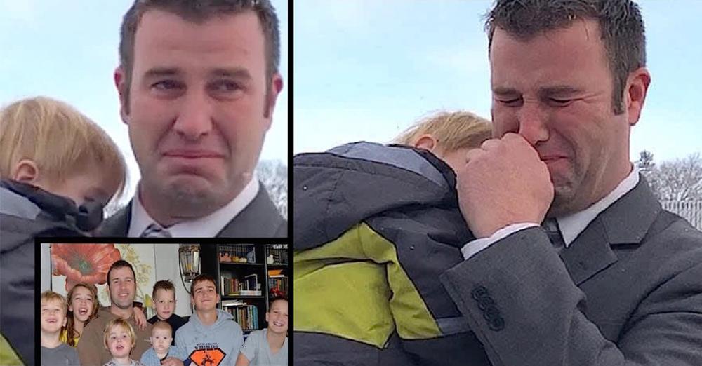 Ontroostbare weduwnaar met 7 kinderen stort in op straat wanneer een ...